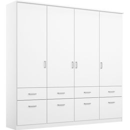 Kleiderschrank Rauch "Kleiderschrank Schrank Garderobe deckenhoher Schrank BREMEN", wei&szlig;, B:181cm H:199cm T:58cm, Holzwerkstoff, Schr&auml;nke, Kleiderschrank, in vielen Farbvariationen, inkl. Kranzblende MADE IN GERMANY