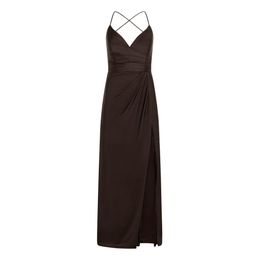Abendkleid Vera Mont "Abendkleid r&uuml;ckenfrei", Damen, Gr. 40, EURO, braun (schwarz maroon), Obermaterial: 81% Polyamid PA. 19% Elasthan EL., Kleider Abendkleid