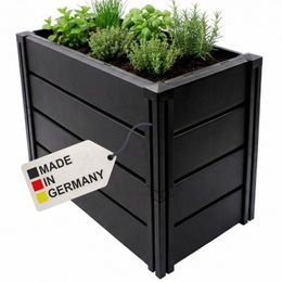 NYVI Hochbeet NYVIGreen - Gartenbeet aus wetterfestem & recyceltem Kunststoff - Pflanzenbeet Ausf&uuml;hrung:M 82x44x61cm 196 Liter
