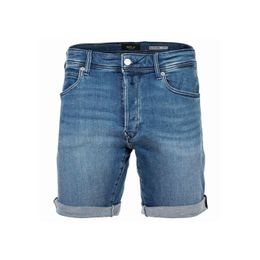 Bermudas Replay "Bermuda-Shorts POWER Stretch Denim 1er Pack", Damen, Gr. 36, N-Gr, blau (mittelblau), Obermaterial: 94% Baumwolle CO. 4% Elastomultiester ELE. 2% Elasthan EL., Hosen Bermudas