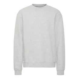 Longpullover Blend "Longpullover BHBRODY Sweatshirt crew", Herren, Gr. XXL, grau (stone mix), Web, Obermaterial: 60% Baumwolle CO. 40% Polyester PES., unifarben, Basic, normal, Rundhals, Pullover Longpullover