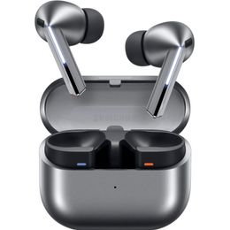 Samsung wireless In-Ear-Kopfh&ouml;rer "Galaxy Buds3 Pro SM-R630", silber, B:9cm H:4,3cm T:10,2cm, Kopfh&ouml;rer, Doppel Verst&auml;rker, 24 bit Hi-Fi-Sound, IP57, wireless In-Ear-Kopfh&ouml;rer