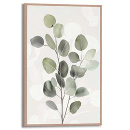 Poster Reinders "Eucalyptus Zweig", gr&uuml;n (farbe bild(er): gr&uuml;n), B:20cm H:30cm T:1,6cm, Bilder, Poster, K&uuml;che - Gr&uuml;n - MDF - Blumen und Pflanzen - 20x30 cm