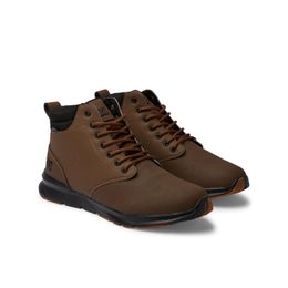 Stiefel DC Shoes "Mason 2", Herren, Gr. 7(39), braun (schwarz braun), Obermaterial:Obermaterial: Leder [Kuh] / Futter: Textil / Au&szlig;ensohle: Gummi;, Schuhe Stiefel