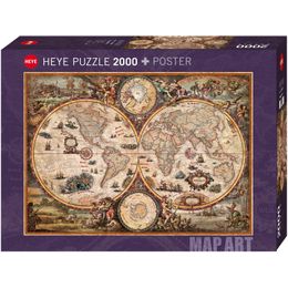 Puzzle Heye "Vintage World", bunt, Puzzles, KinderB:96cm H:68cm, Pappe, Motiv, Puzzle, Made in Europe, B:96cm H:68cm
