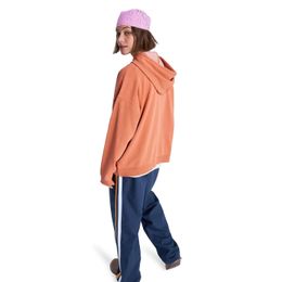 Hoodie Roxy "Lineup Oversized", Damen, Gr. M, apricot brandy, Obermaterial: 55% Walkfrottier, 25% Walkfrottier, 20% Microfaser;, Sweatshirts Hoodie