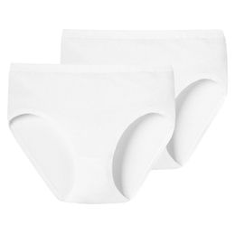 Schiesser Damen Slip Wei&szlig;
