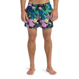 Boardshorts Quiksilver "Everyday Printed Volley 15", Herren, Gr. XS, schwarz navy interact floral, Obermaterial: 100% Microfaser;, Hosen Boardshorts