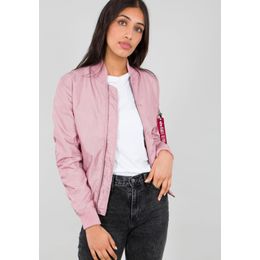 Bomberjacke Alpha Industries "MA-1 TT Light W", Damen, Gr. XS, rosa (silber pink), Obermaterial: 100% Nylon, Futter: 100% Nylon, Jacken Bomberjacke