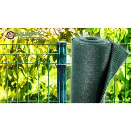 Aquagart 100m Schattiernetz Zaunblende Tennisblende Windschutznetz 150g 2m