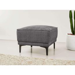 Polsterhocker OTTO HOME "Oland", grau, B:56cm H:45cm T:58cm, 100% Polyester, Hocker, Polsterhocker, passend zur Serie OLAND