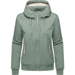 Bomberjacke Ragwear "Bomberjacke Oggie Warm YOUMODO", Damen, Gr. S, gr&uuml;n (dusty gr&uuml;n), Obermaterial: 100% Polyester PES. Obermaterial: Futter: 100% Polyester PES. 100% Polyester PES., Jacken Bomberjacke
