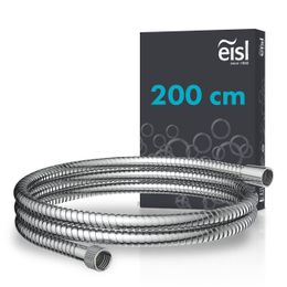 EISL&reg; Brauseschlauch EISL, grau (edelstahl), L:2m, Edelstahl, Schl&auml;uche, Brauseschlauch, 200 cm, Edelstahl, inkl. Wasserspardichtung - bis 50% Wasserersparnis