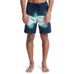 Boardshorts Quiksilver "Surfsilk Straight 18", Herren, Gr. 34L, schwarz navy thermo stripe, Obermaterial: 88% Microfaser, 12% Elasthan;, Hosen Boardshorts