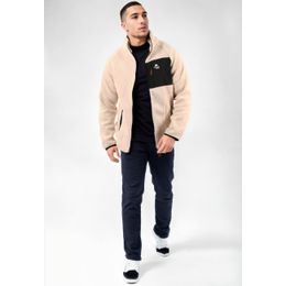 Fleecejacke Arctic Seven "Arctic Seven Herren Sherpa Fleecejacke AS415", Herren, Gr. XXL, beige, Obermaterial: 100% Polyester PES., Jacken Fleecejacke