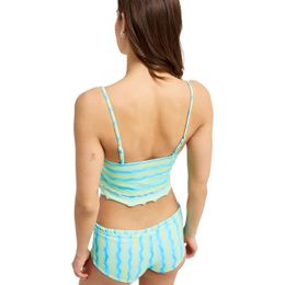 Tankini-Top Roxy "Neon Queen", Damen, Gr. S, Cup B, tanager turquoise neon queen, Obermaterial: 85% Microfaser, 15% Elasthan;, Bikini-Oberteile Tankini-Top