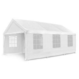 Vcm Pavillon Ma&szlig;e ca. 4x6x3 m wasserabweisende 180g / m&sup2; PE Plane Partyzelt Gartenzelt