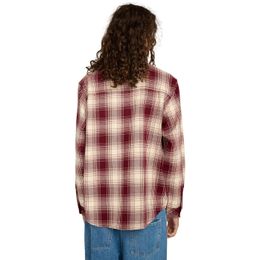 Langarmhemd Element "Hawthorne 2Pkt Heavyweight", Herren, Gr. XS, US-Gr&ouml;&szlig;en, cream zinfandel plaid, Obermaterial: 60% Walkfrottier, 40% Walkfrottier;, Hemden Langarmhemd