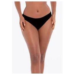 Bikini-Hose Rosa Faia "Pure", Damen, Gr. 38, N-Gr, schwarz, Obermaterial: 75% Polyamid, 25% Elasthan, clean, matt, unifarben, Badehosen Bikini-Hose, high leg, brazillian fit, knappe Bedeckung hinten, bequem, basic