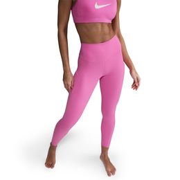 Trainingstights Nike "W NK DF ONE HR 7/8 PKT TGHT", Damen, Gr. XXL, N-Gr, playful pink, Obermaterial: 80% Polyester, 20% Elasthan, Hosen Trainingstights, schnell trocknendes Material, atmungsaktiv, sportlicher Stil