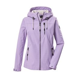 G.I.G.A. by Killtec Softshelljacke "GS 111 WMN SFTSHLL JCKT", Damen, Gr. 46, lavendel, Oberseite: 100% Polyester;R&uuml;ckseite: 100% Polyester;Futter: 100% Polyester, G.I.G.A. DX BY KILLTEC, Jacken Softshelljacke, Atmungsaktive, wasserabweisende Damenjacke mit verstellbarer Kapuze