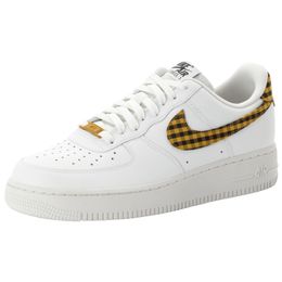 Sneaker Nike Sportswear "Air Force 1 '07", Damen, Gr. 40, summit wei&szlig;, bronzine, schwarz, Leder, Synthetik, mehrfarbig, Schuhe Sneaker