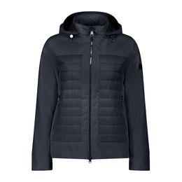Outdoorjacke Betty Barclay "Outdoorjacke mit abnehmbarer Kapuze", Damen, Gr. 36, blau (dunkelblau), Obermaterial: 100% Polyester PES., Jacken Outdoorjacke