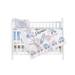 Chipolino Babybettw&auml;sche 3-teilig, Decke 130 x 100 cm, Kissen 45 x 35 cm, Laken hellblau