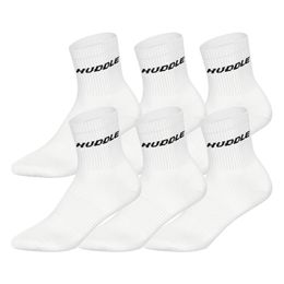 HUDDLE 6pk Short Crew Socks Unisex Socken