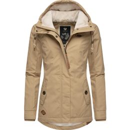 Winterjacke Ragwear "Winterjacke Monade", Damen, Gr. 6XL, beige (taupe24), Obermaterial: 65% Polyester PES. 35% Baumwolle CO. Obermaterial: Futter: 100% Polyester PES. 100% Polyester PES., Jacken Winterjacke