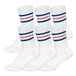 HUDDLE 6pk Crew Socks Stripe Unisex Socken
