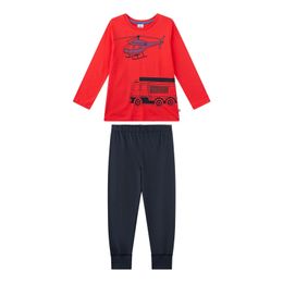Sanetta Schlafanzug Feuerwehr lang Jungen Pyjama