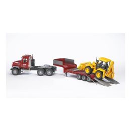 Bruder Bruder 02813 MACK Granite LKW , Tieflader und Bagger
