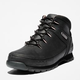 Schn&uuml;rboots Timberland "EURO SPRINT - MID LACE BOOT", Herren, Gr. 40, schwarz, Leder, Schuhe Schn&uuml;rboots, Winterstiefel, Schn&uuml;rstiefel, Winterschuhe