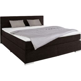 Boxspringbett COTTA "Simba", braun, L:209cm, Komplettbetten, Boxspringbett, wahlweise mit oder ohne Matratze und Topper bestellbar