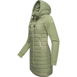 Ragwear Damen Steppmantel "Lucinda Long II", gr&uuml;n, Gr. M, Obermaterial: 100% Polyester. Obermaterial &Auml;rmel: 100% Baumwolle. Innenmaterial: 100%