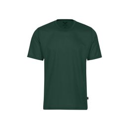 TRIGEMA Damen T-Shirt "TRIGEMA T-Shirt aus 100% Baumwolle", gr&uuml;n, Basic, Gr. L, Single Jersey, 100% Baumwolle, Shirts