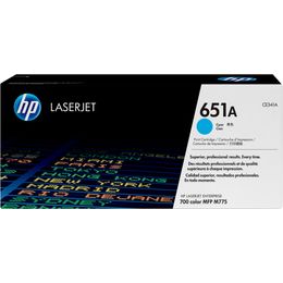HP Tonerpatrone "HP original Toner 651A Farben B/M/C/Y", blau (cyan), Tonerpatronen, Tonerpatrone