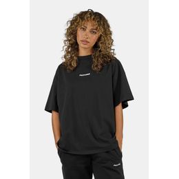 T-Shirt Pegador "Bracy Heavy Oversized Tee", Damen, Gr. L, schwarz, wei&szlig;, Jersey, Obermaterial: 100% Baumwolle, unifarben, oversize normal, Rundhals, gerader Abschluss, Shirts T-Shirt, Baumwolle, oversize