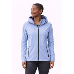 LPO Damen Softshelljacke "Lia WMN", blau, Gr. 48, Softshell, 100% Polyester, Jacken, auch in Gro&szlig;en Gr&ouml;&szlig;en erh&auml;ltlich
