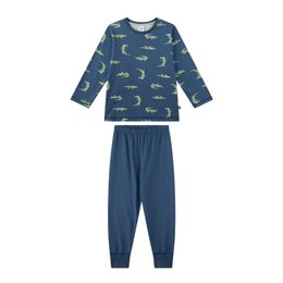 Sanetta Schlafanzug Krokodil lang Kids Jungen Pyjama