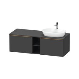 Duravit Waschtischunterschrank D-Neo 140x55cm, 2 A, 1 Pl, B R, b geb/Gra ma (DE4950R04490000)