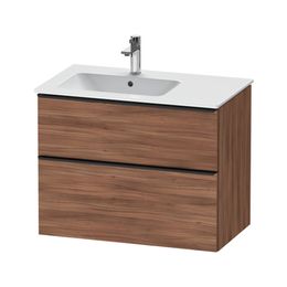 Duravit Waschtischunterschrank D-Neo 81x46,2cm, 1 Kast, B L, sw/Nuss Nat (DE43660BD790000)