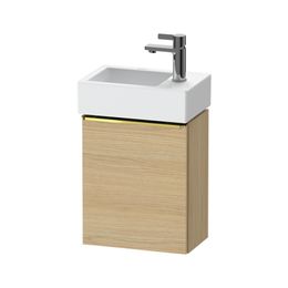 Duravit Waschtischunterschrank D-Neo 36,4x22,2x44cm, 1 T&uuml;r, An L, g pol/Ei N (DE4218L34300000)
