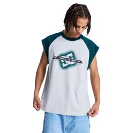 Tanktop DC Shoes "DC Raglan", Herren, Gr. XXL, light erdgrau, Obermaterial: 75% Walkfrottier, 25% Walkfrottier;, Tops Tanktop