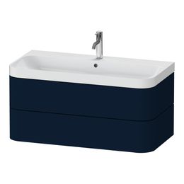 Duravit M&ouml;belwaschtisch Happy D.2 Plus 97,5x49cm, 1 HL, blau s-matt, 2 Schubk. (HP4348O9898)