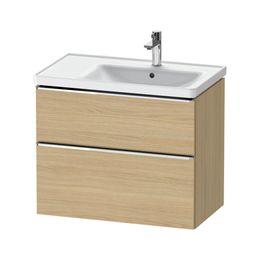 Duravit Waschtischunterschrank D-Neo 78,4x45,2cm, 1 Kast, B re, chr/Eiche Nat (DE4358010300000)