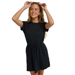 Jerseykleid Roxy "Sunny Expedition Solid", Damen, Gr. XXL, US-Gr&ouml;&szlig;en, schwarz, Obermaterial: 60% Walkfrottier, 40% Microfaser;, Kleider Jerseykleid