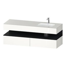 Duravit Einbauwaschtisch-M&ouml;bel-Set Qatego 160x50x60cm, Kon-WTU, B re, Ei sw/we hgl (QA4796016220000)