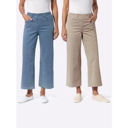 Classic Basics Damen Bequeme Jeans, bunt, Gr. 40, unifarben, 97% Baumwolle, 3% Elasthan, Jeans